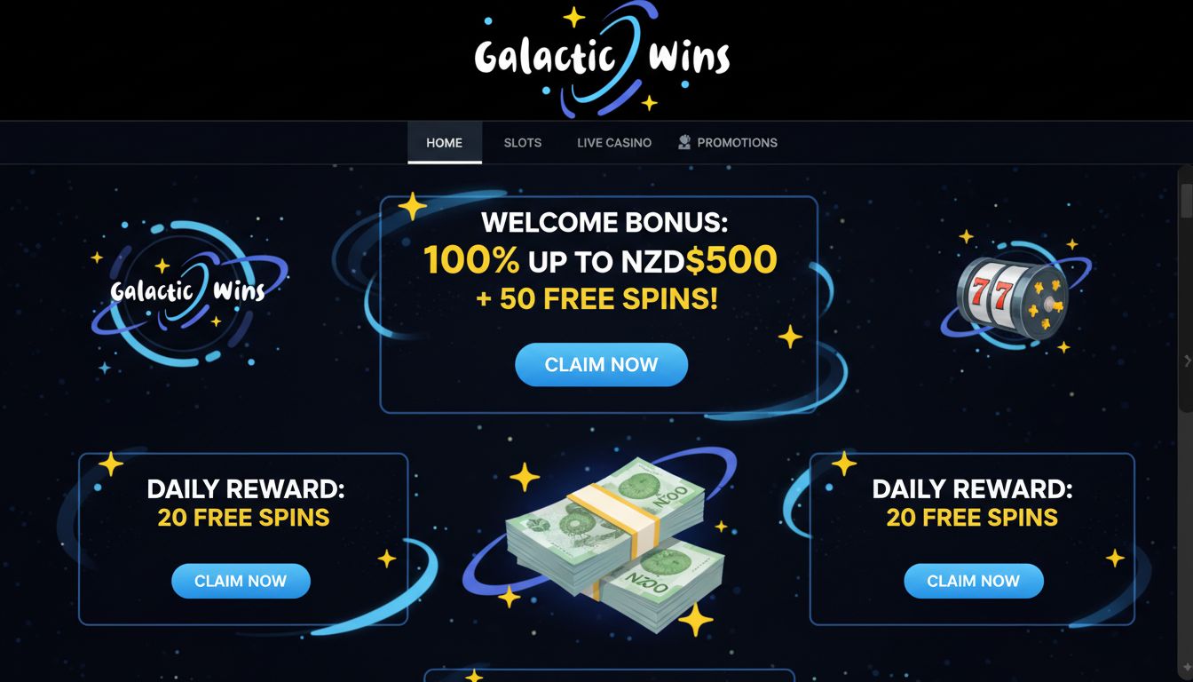 Galactic Wins Casino NZ ⭐ Galactic Casino Official Website
